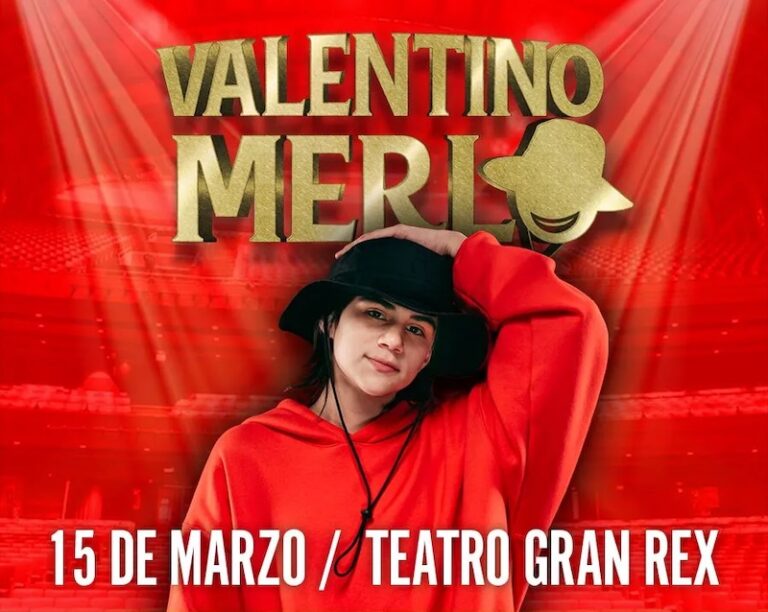 Valentino Merlo en el Gran Rex 2025: Entradas Buenos Aires